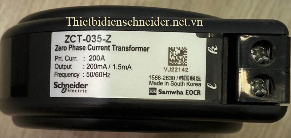 Biến dòng thứ tự không ZCT Schneider